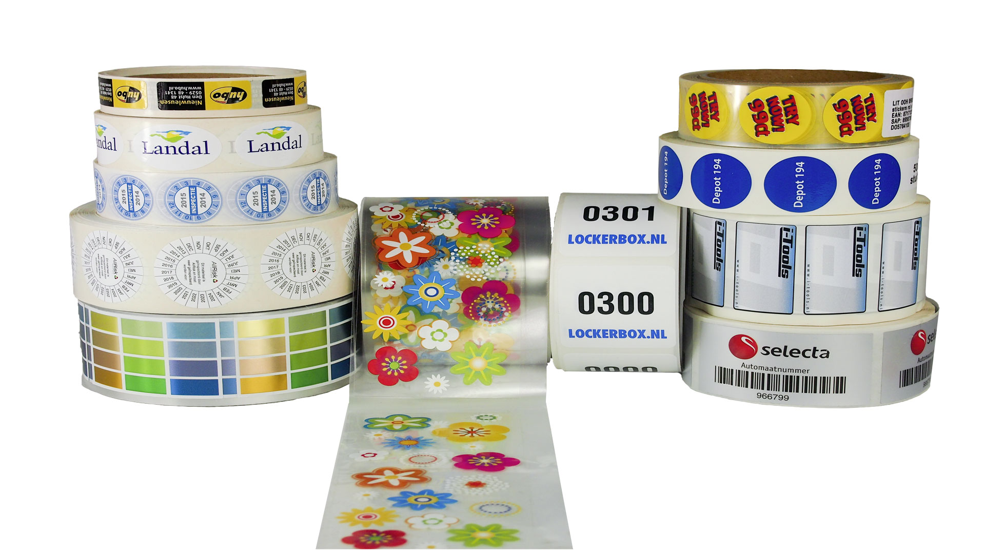 Digitaal UV inkjet stickers op rol bestellen - Stickers.nl - De beste!